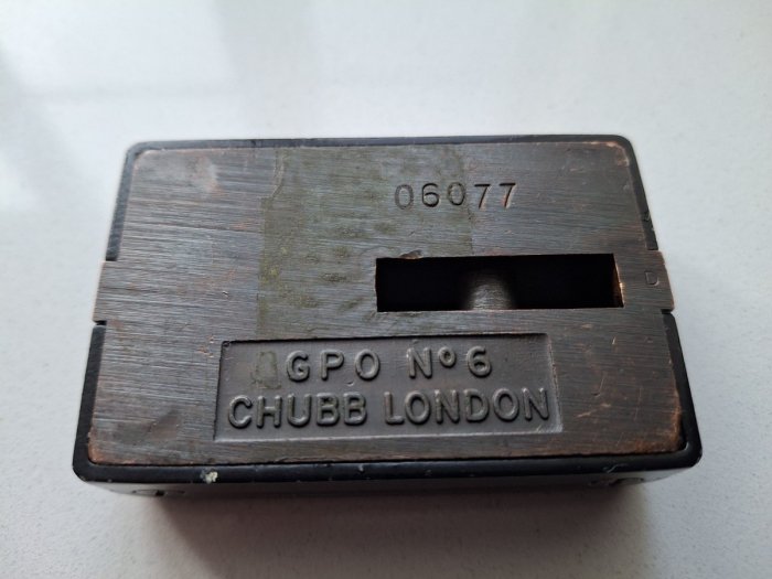 GPO - LOCK No. 6 - USED IN COIN BOXES