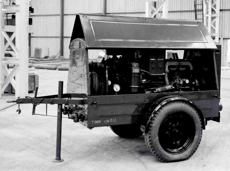 GPO - MECHANICAL AIDS - Compressor, Air, 1 tool, Trailer (Broomwade)