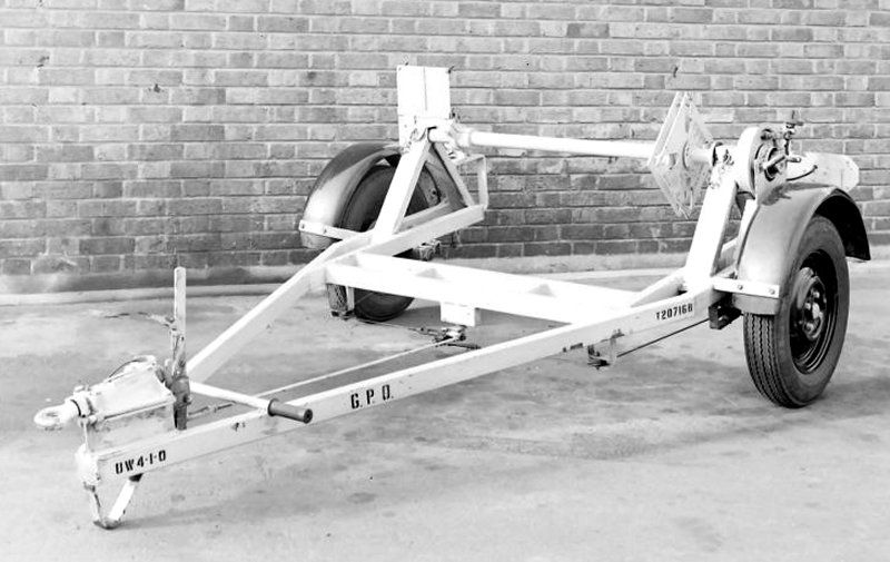 GPO TRAILERS - Trailer, Cable Drum (Forge Craft) - 1969