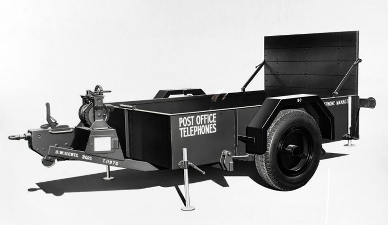 GPO TRAILERS - Trailer, 30cwt low loading with winch - 1962