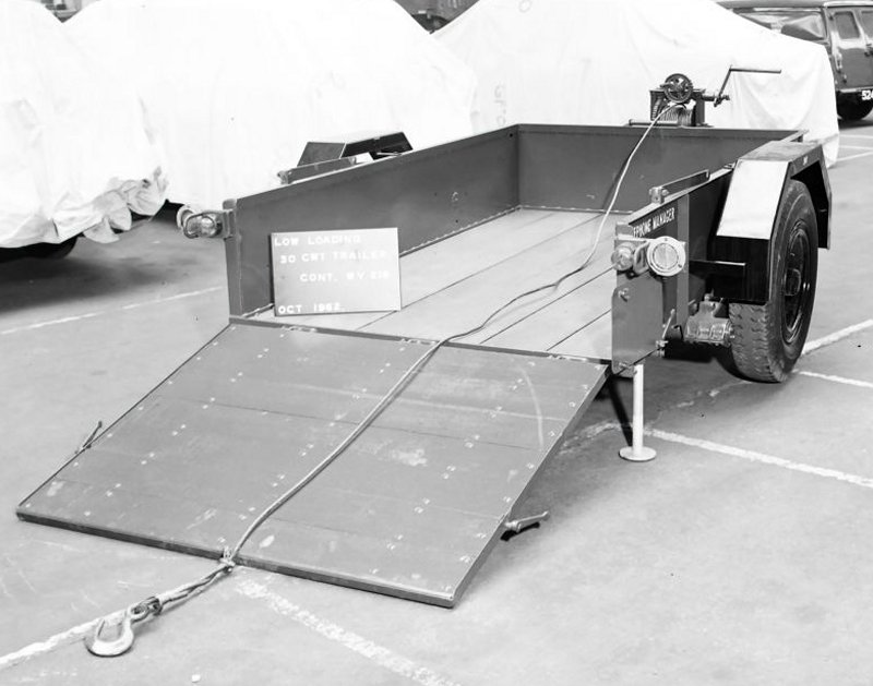 GPO TRAILERS - Trailer, 30cwt low loading with winch - 1962